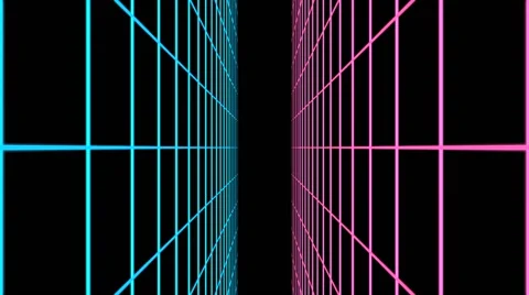 Animated Neon Grid Stock Video Footage | Royalty Free Animated Neon ...