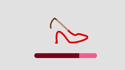 Animated Neon Light with Shoe Icon Theme... | Stock Video | Pond5