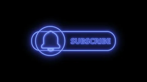 Animated neon sign with the word subscri... | Stock Video | Pond5