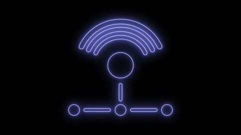 Animated network connection icon 4K | Stock Video | Pond5
