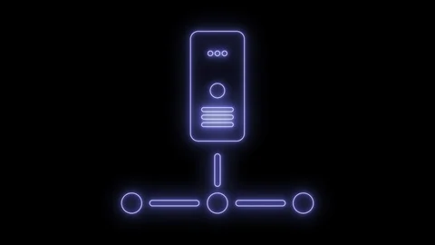 Network Server Icon Stock Video Footage | Royalty Free Network Server ...