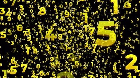 Animated Numbers, Flying numbers motion ... | Stock Video | Pond5