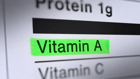 Animated Nutrition Facts Label with a Fo... | Stock Video | Pond5