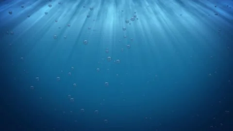 Animated Ocean Background with Sunbeams ... | Stock Video | Pond5