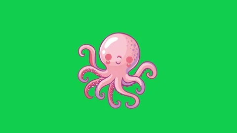 Octopus Green Screen Stock Footage ~ Royalty Free Stock Videos | Pond5