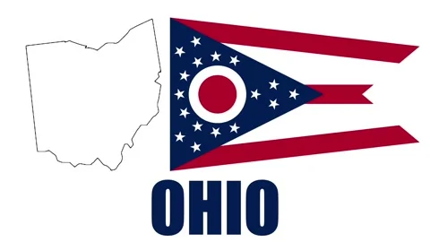 Animated Ohio Map & State Flag Presentat... | Stock Video | Pond5