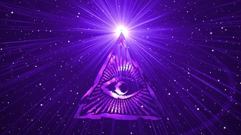 Animated One eye symbol with light effec... | Stock Video | Pond5