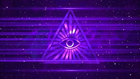 Animated One eye symbol with light effec... | Stock Video | Pond5