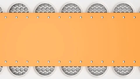 Animated orange and white banner. | Stock Video | Pond5