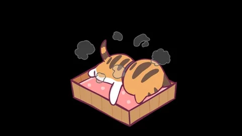 Animated Orange Cat Falling Down in Disa... | Stock Video | Pond5