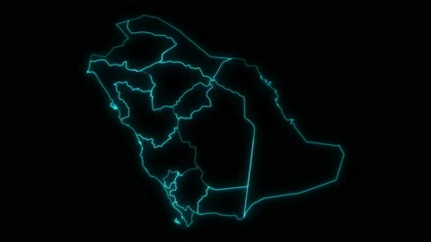Saudi Map Outline Stock Video Footage | Royalty Free Saudi Map Outline ...
