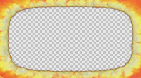 Animated oval frame or border of raging ... | Stock Video | Pond5