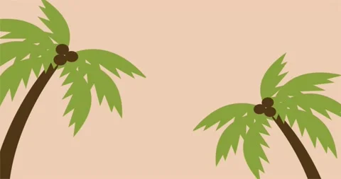 animated palm tree beach background | Stock Video | Pond5