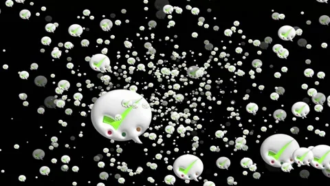 animated particle of Like or correct sym... | Stock Video | Pond5