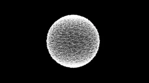 Animated Particle Sphere Motion Graphic ... | Stock Video | Pond5
