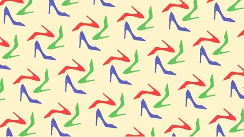 Animated pattern motion graphic, girl wo... | Stock Video | Pond5