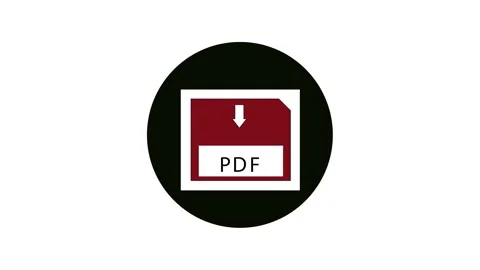 Animated PDF file icon on a white color ... | Stock Video | Pond5