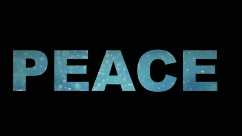 Animated PEACE logo on black background,... | Stock Video | Pond5