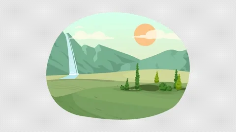 Adventure Landscape Animated Stock Video Footage | Royalty Free ...