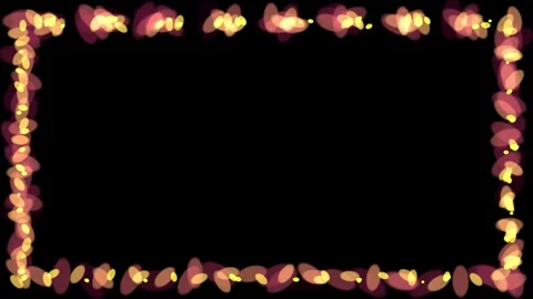 Animated picture image frame with yellow... | Stock Video | Pond5