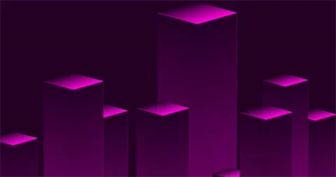 animated pink 3d block cube background | Stock Video | Pond5