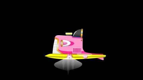Animated Pink Airplane with Dragonfly Wi... | Stock Video | Pond5