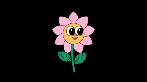 Animated Pink Flower Motion icon backgro... | Stock Video | Pond5