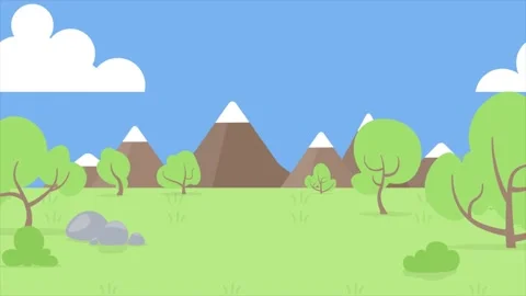 Animated pixel art design of daytime Gro... | Stock Video | Pond5
