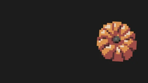 Animated pixel art halloween banner with... | Stock Video | Pond5