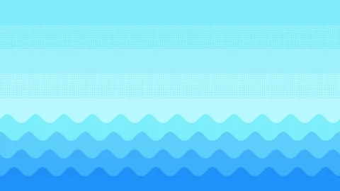 Animated pixel art sea waves background.... | Stock Video | Pond5