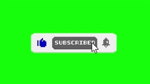 Animated pixel art like, subscribe, noti... | Stock Video | Pond5