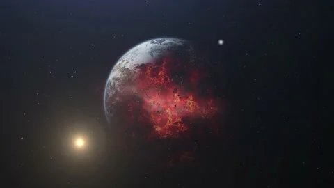 Animated planet Earth is destroyed | Stock Video | Pond5