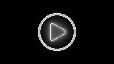 Animated play button on transparent back... | Stock Video | Pond5