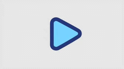 Animated play color ui icon | Stock Video | Pond5