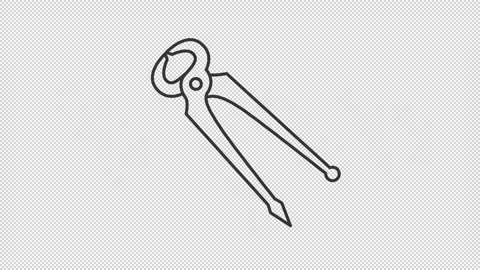 Animated pliers types icons | Stock Video | Pond5