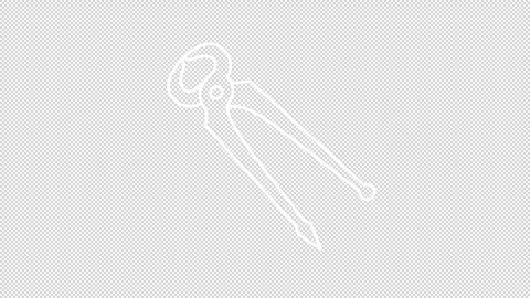 Animated pliers types white icons | Stock Video | Pond5