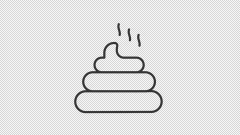 Animated poop icon | Stock Video | Pond5