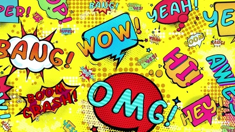 Animated Pop Art Background, Loop | Stock Video | Pond5