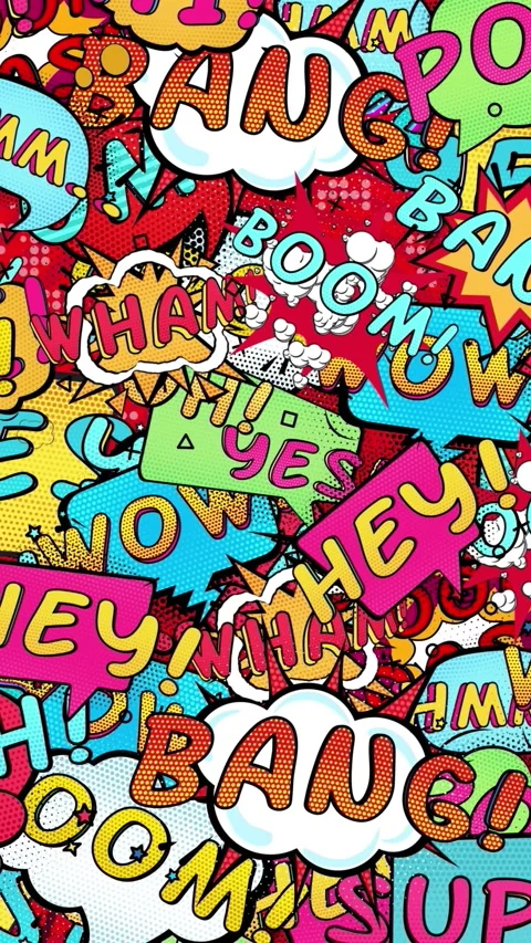 Animated Pop Art Background, Loop | Stock Video | Pond5