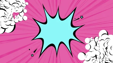 Animated pop art comic background with p... | Stock Video | Pond5