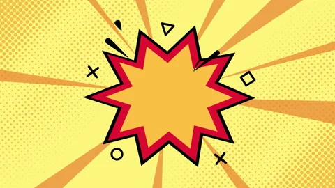 Animated pop art comic background with p... | Stock Video | Pond5