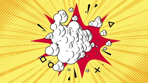 Animated pop art comic background with p... | Stock Video | Pond5