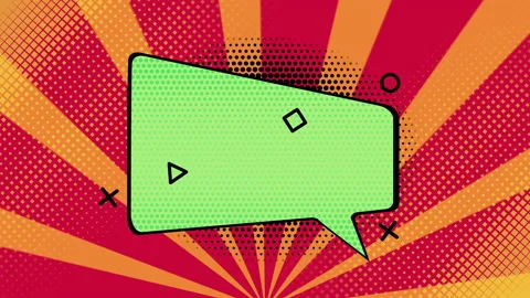Animated pop art comic background with p... | Stock Video | Pond5