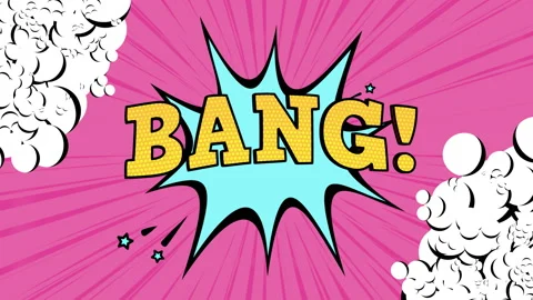 Animated pop art comic background. | Stock Video | Pond5