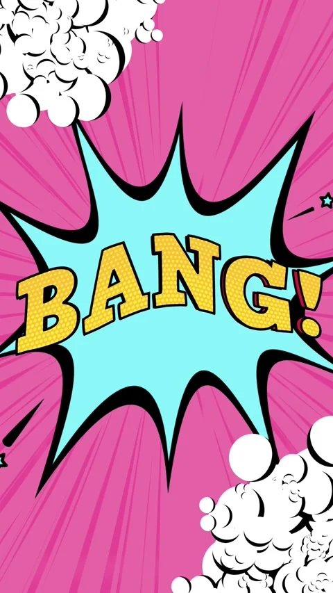 Animated pop art comic background. | Stock Video | Pond5