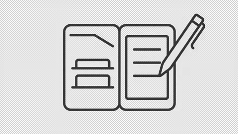 Animated portfolio folder icon | Stock Video | Pond5