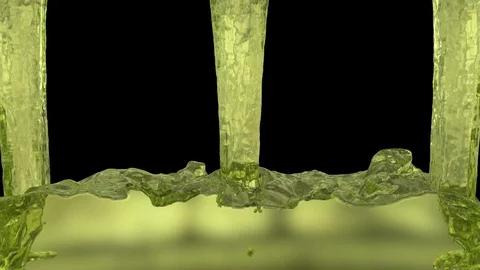 Animated pouring and splashing realistic... | Stock Video | Pond5