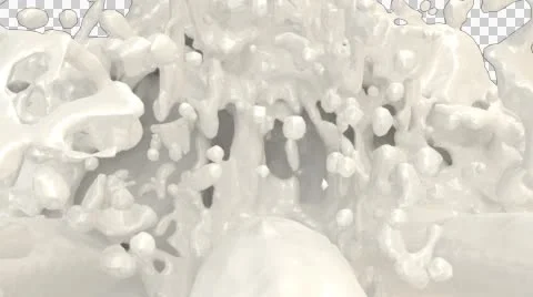Animated pouring milk against transparen... | Stock Video | Pond5