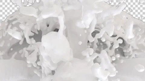 Animated pouring white paint against tra... | Stock Video | Pond5