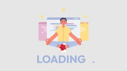 Animated programmer expert loader | Stock Video | Pond5